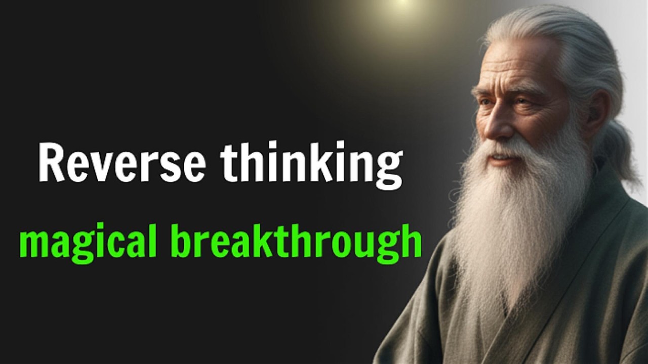 Reverse thinking, magical breakthrough.