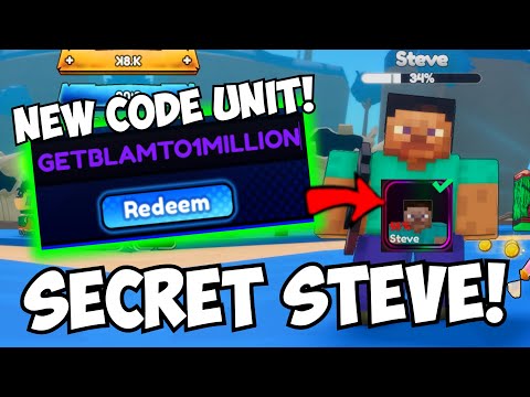 How To Get MY NEW CODE UNIT STEVE! | Anime Galaxy