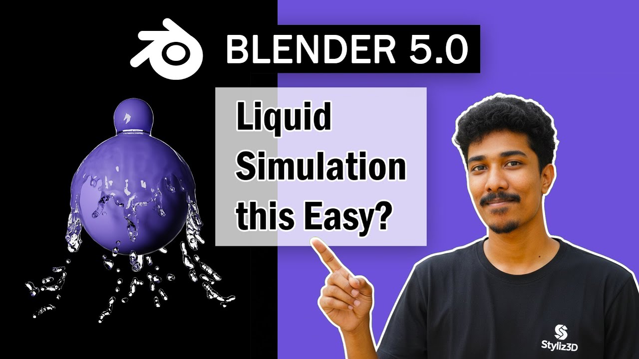 Blender 5.0 Liquid Simulation Full Tutorial — Complete Guide for Beginners to Pro (Everything)