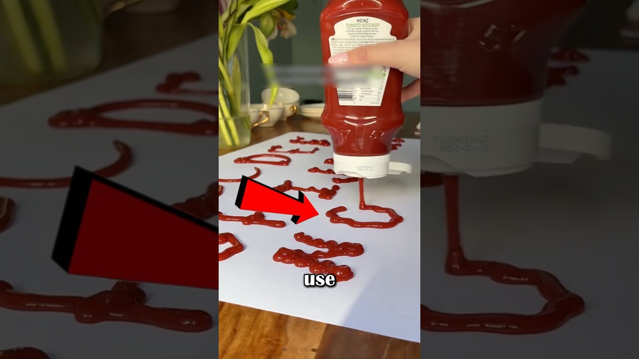 She Made A Font Using Ketchup 😳
