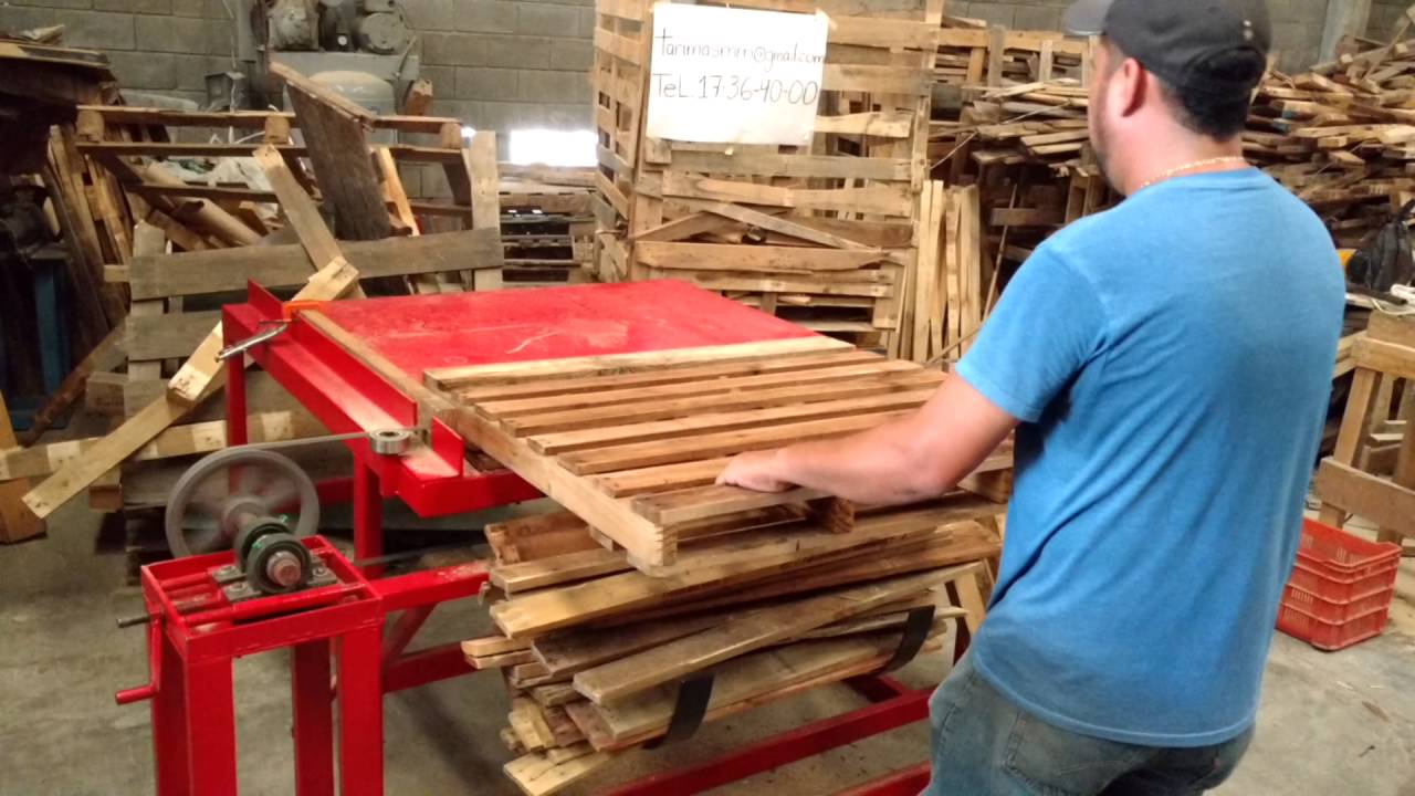 VENTA Máquina desarmadora de tarimas pallet