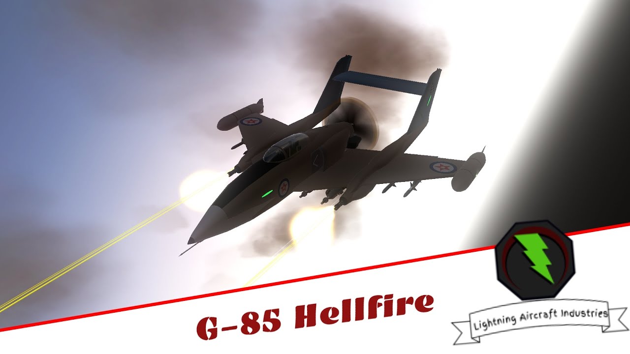 SimplePlanes | Lightning Aircraft Industries G-85 Hellfire Trailer