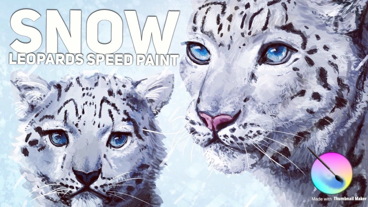 Snow Leopards - Krita Painting Process