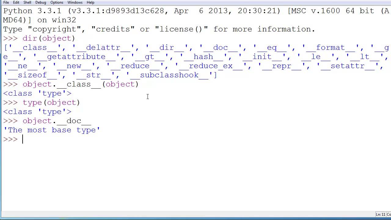Python 3 Tutorial 15: Objects and Classes 1