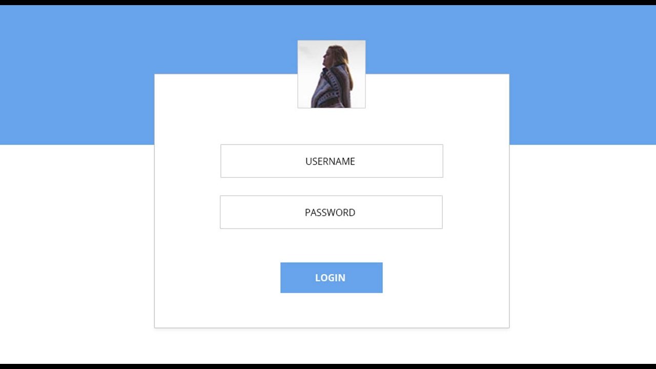 Login form design for Java swing application
