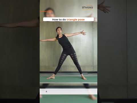 How to do a Triangle Pose for Beginners #trianglepose