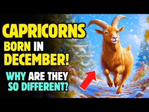 CAPRICORNS Born in December ♑🐐 10 Secrets That Set Them Apart From Everyone Else! ✨ Capricorn Sign