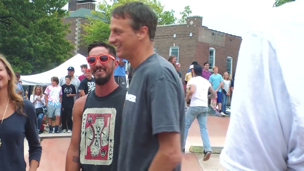 Tony Hawk at the Peter Matthews Memorial Skate Garden - SEPT 2017