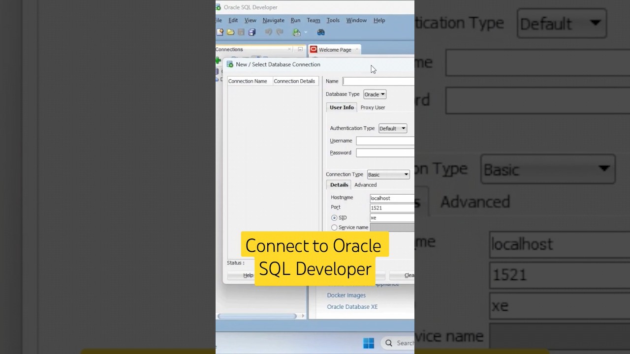Connect to Oracle SQL Developer #viral #shortsfeed #trending #youtubeshorts #oracle #sql #database