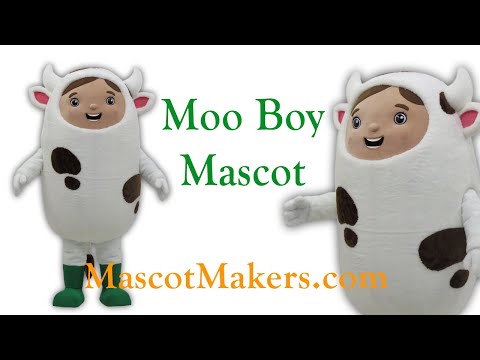 Moo Boy Mascot Costume | Mascot Makers - Custom mascots and characters