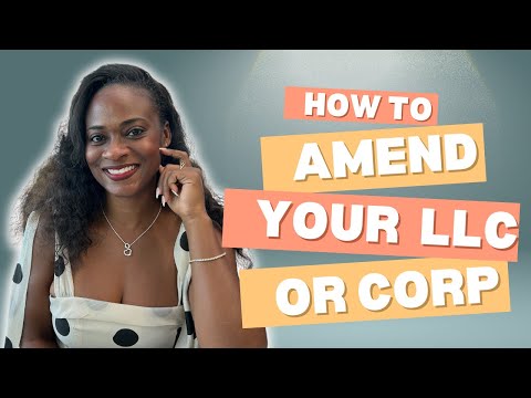 Amending your LLC/Corp with the Secretary of State…