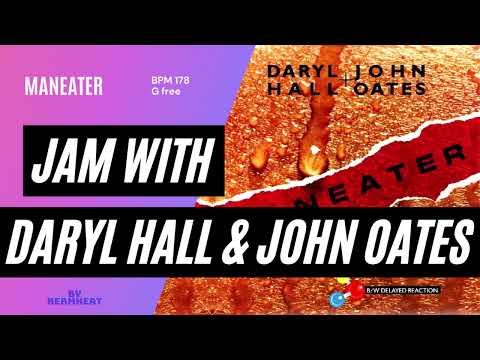 Jam with Daryl Hall & John Oates "Maneater" BPM 178 - G free Guitar Practice backing track #jamwith