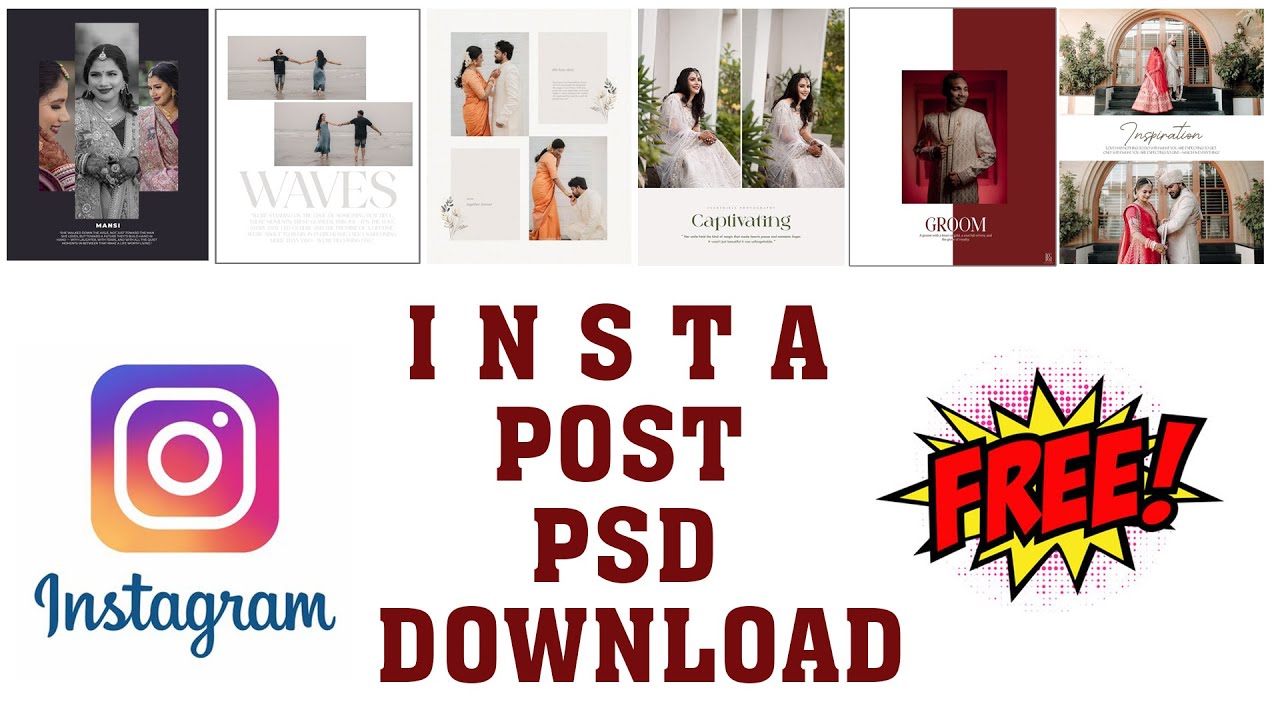 Instagram Post Design in Photoshop II  Free PSD + Tutorial