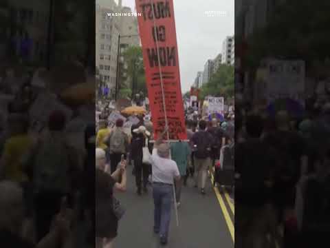 Protests DC take place in DC leading up to Army's 250th birthday celebration