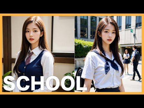 [4K] School Uniform Ep.2 AI Art Lookbook