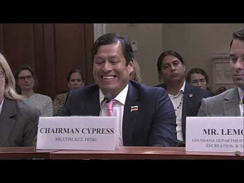 Rep. Franklin in the Natural Resources Committee on Big Cypress