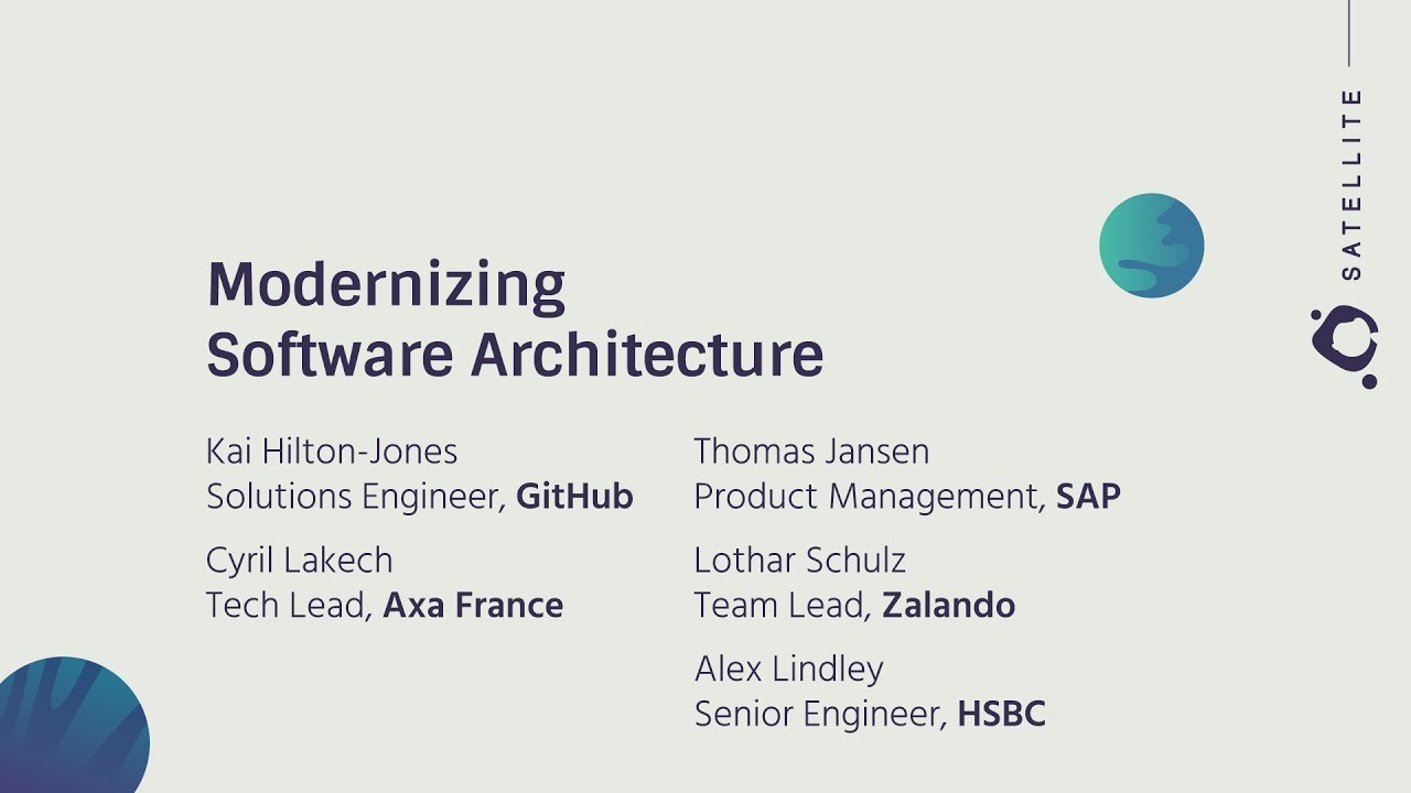 Modernizing Software Architecture - GitHub Satellite 2017
