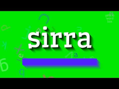 How to say "sirra"! (High Quality Voices)
