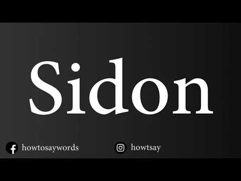 How To Pronounce Sidon