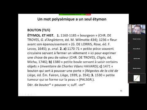 Signification et théories linguistiques 2020-2021. Cours n°12