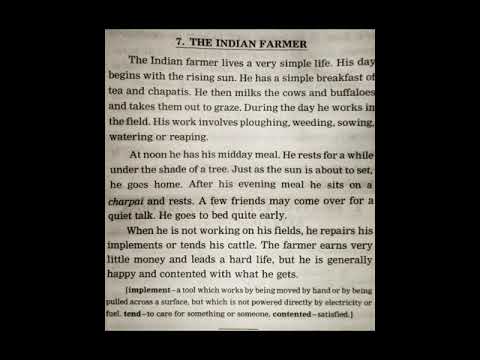 Composition On The Farmer | The Indian Farmers | English writing Skills | Let's Learn grammar