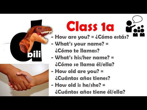 Aprender inglés – 1a – presentarse: ¿Cómo estás?, ¿Cómo te llamas?, ¿Cuantos años tienes?