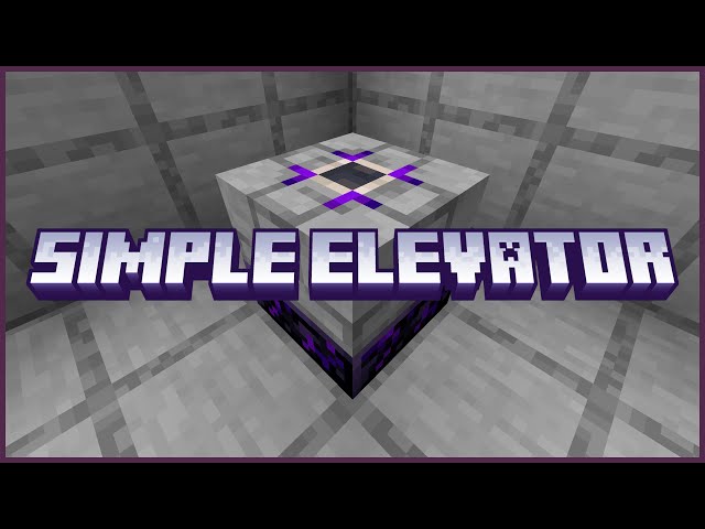 Simple Elevator Datapack 1.21.5 Minecraft Data Pack
