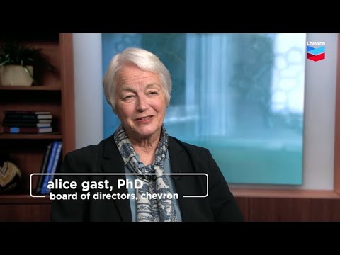 Dr. alice gast: from chevron intern to chevron board member — Chevron