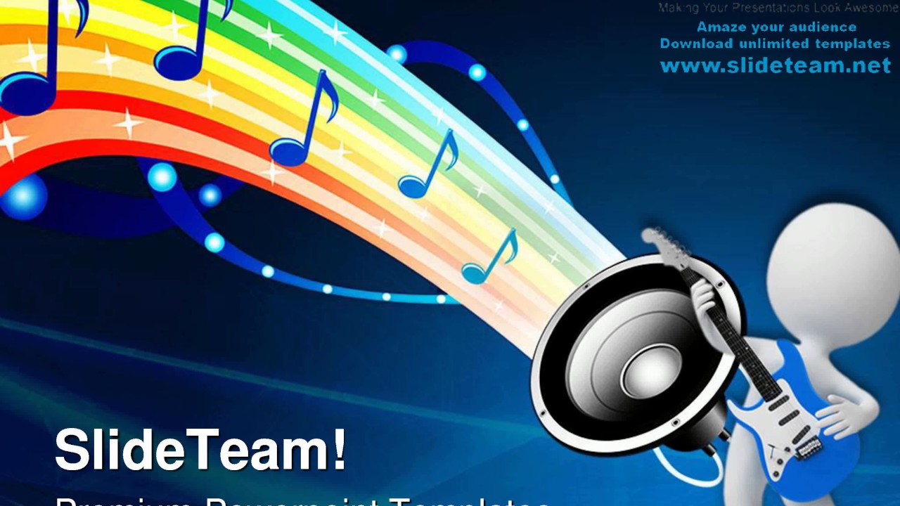 Sound Of Rainbow Music PowerPoint Templates Themes And Backgrounds ppt layouts