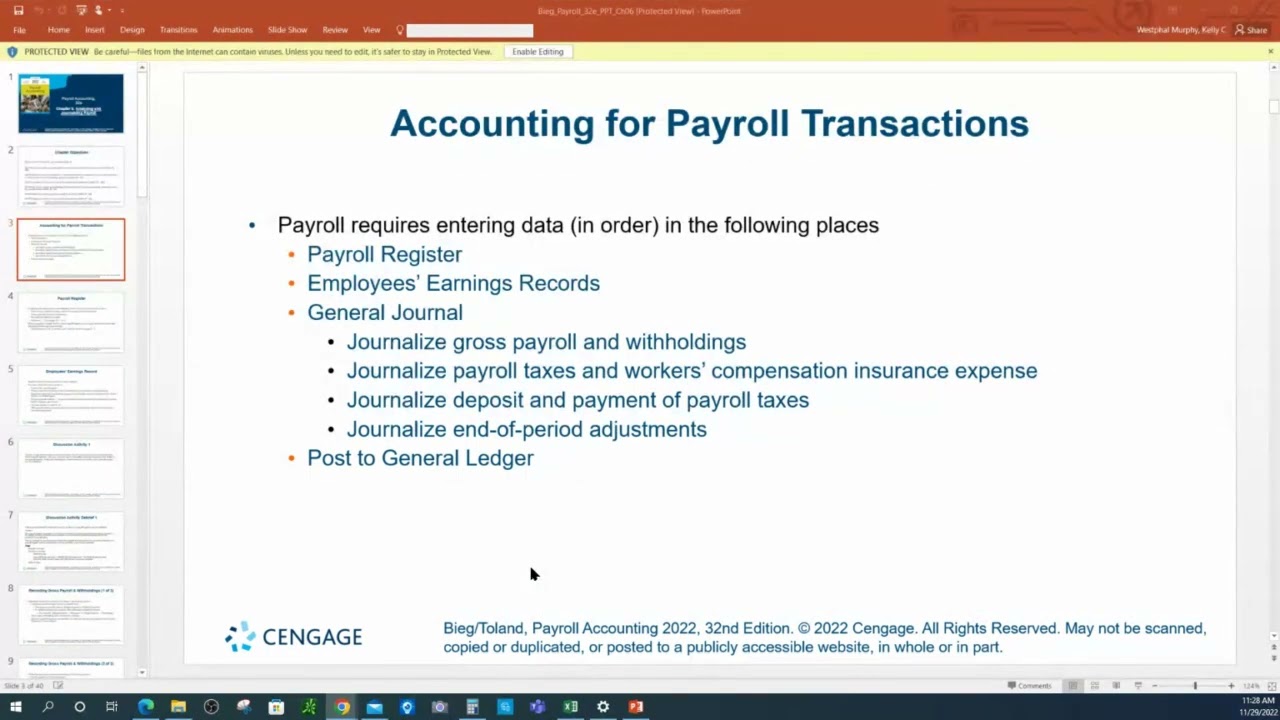 Payroll Accounting, Chapter 6, part 2