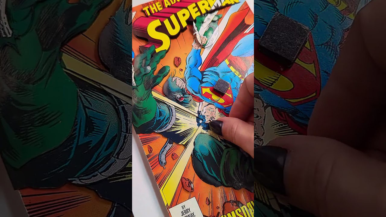 My first ever 3D Comic Book cover! For this one I used a 1992 Adventures of Superman #dccomics