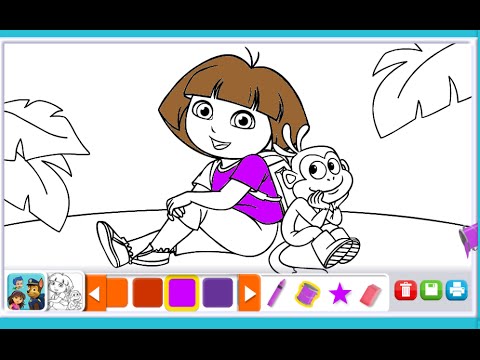 Dora Coloring Games Online - Coloring Games For Kids