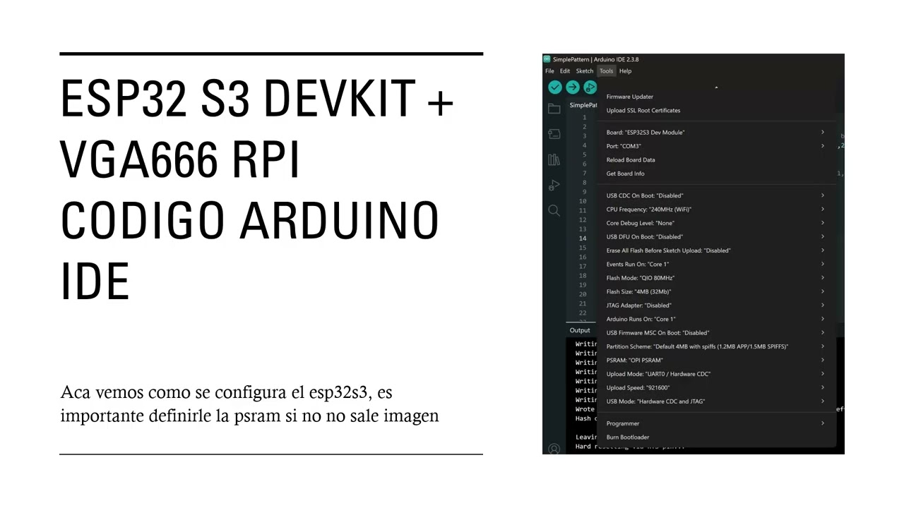 ESP32 S3 Devkit + VGA666 RPI