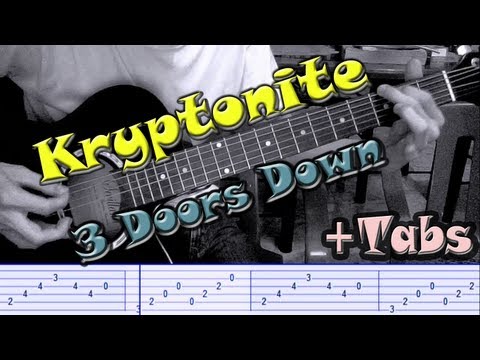▶"KRYPTONITE" by "3 Doors Down"◀ || Full Acoustic Guitar Cover ||+Tabs Video || LorDXaErOGuiTaR✔