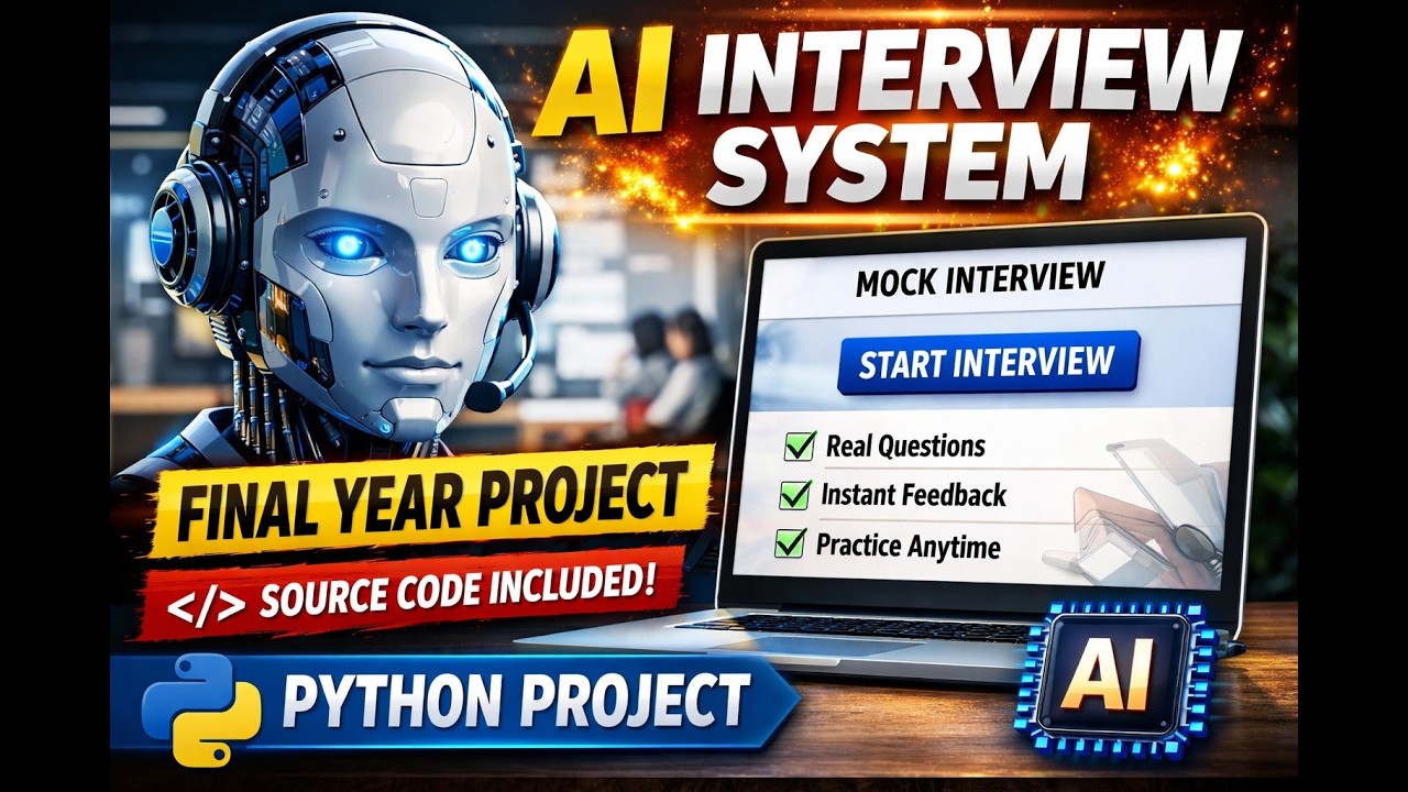 AI Mock Interview System in Python | Final Year Project with Source Code | AI Interview Simulator