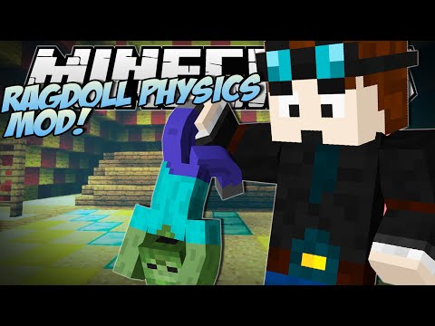 Minecraft | RAGDOLL PHYSICS MOD (Epic New Death Animation!) | Mod Showcase