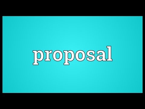 Proposal Meaning