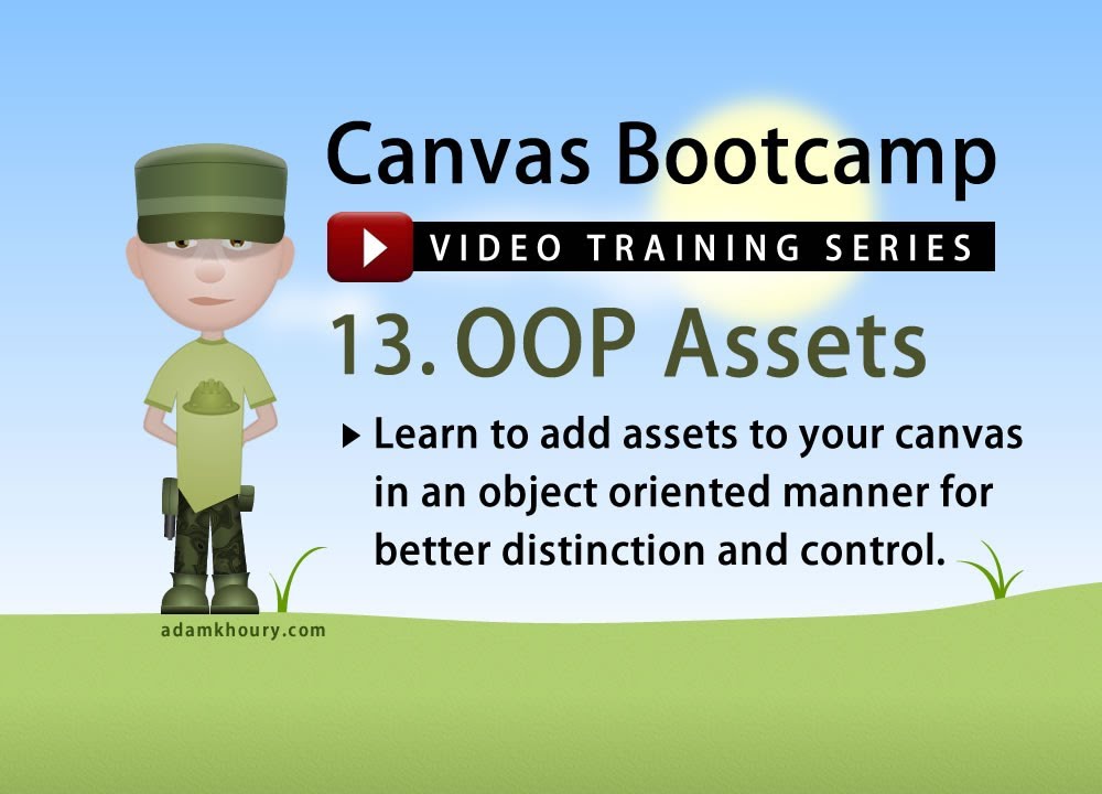 Canvas Bootcamp 13 - Object Oriented Assets JavaScript OOP Tutorial