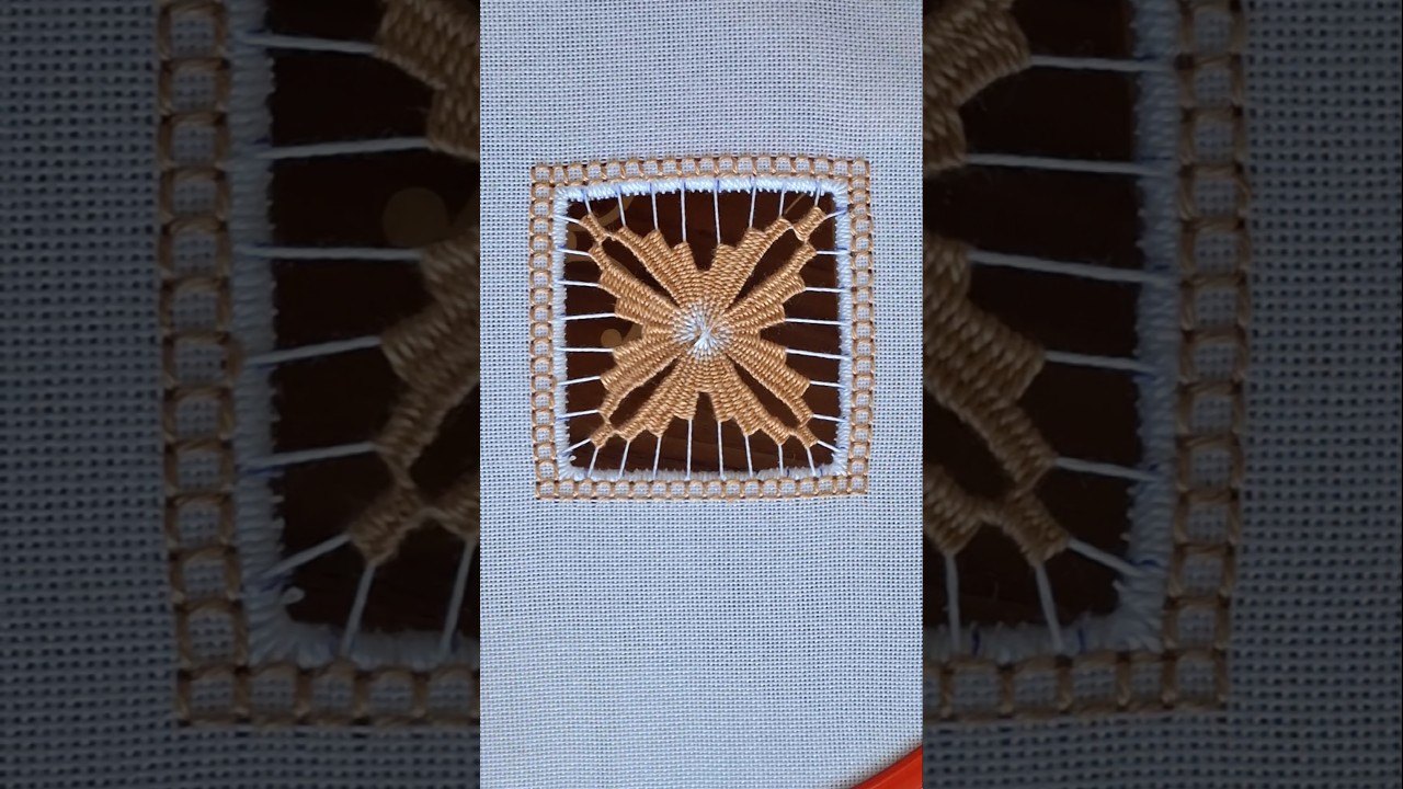 Hardanger technique tutorial #handembroidery #hardangerembroidery #handiwork