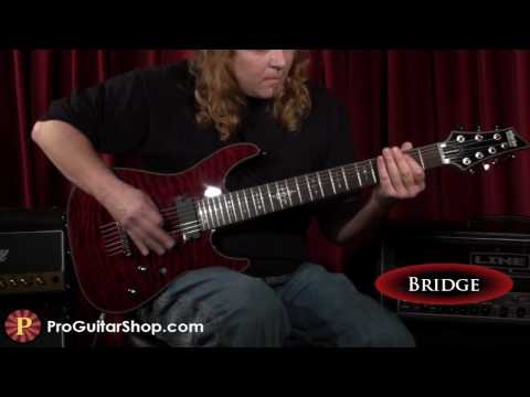 Schecter Diamond series Damien Elite 7 FR Crimson Red | Reverb