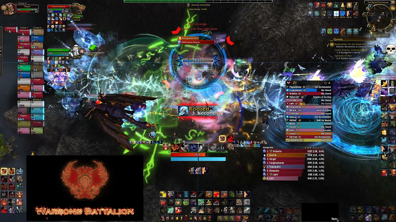 Warsong Battalion Defeats War council & Clan Battlehammer 30V30 TB ...