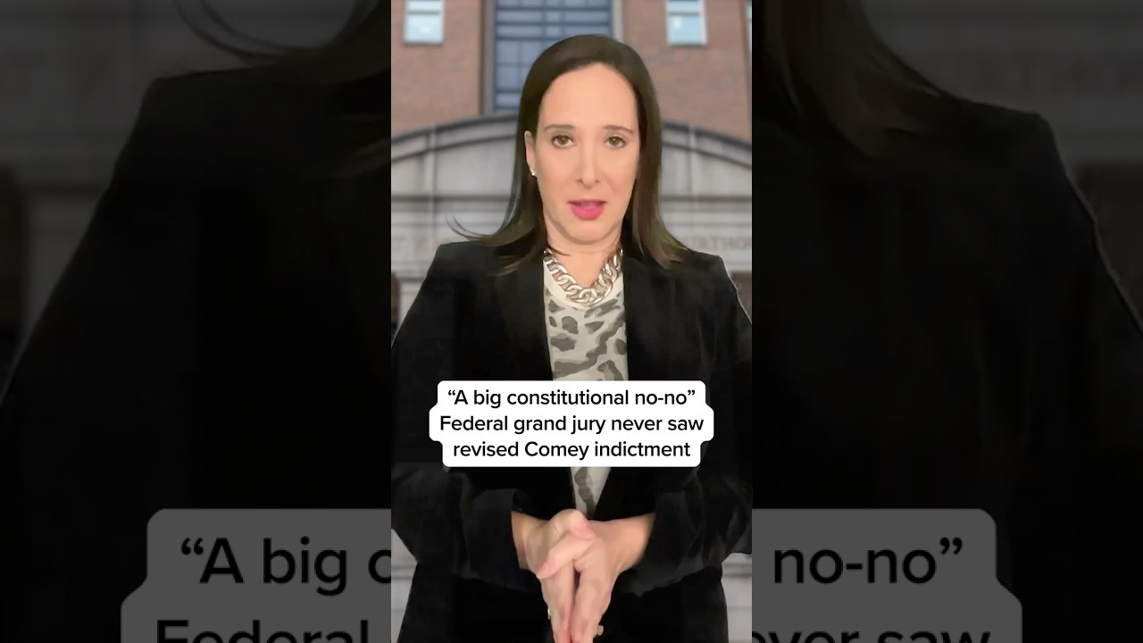 Federal grand jury never saw revised Comey indictment