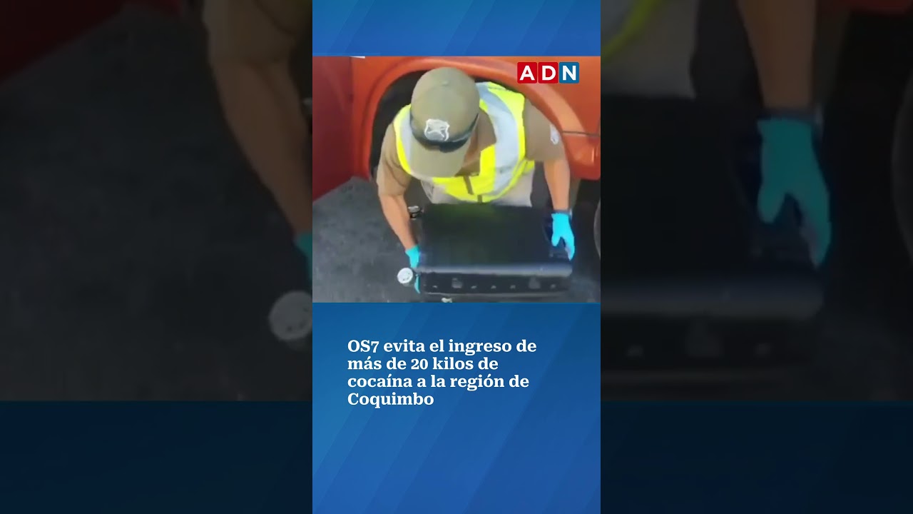 Decomisan 20 kilos de cocaína en Coquimbo