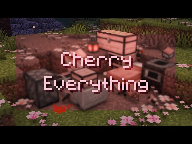 Cherry Everything Minecraft Texture Pack