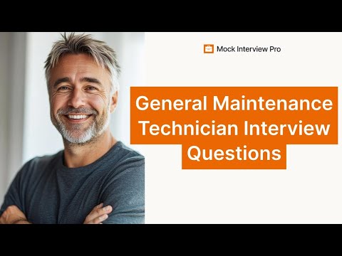 Sample Interview Questions for General Maintenance Technician with Answers
