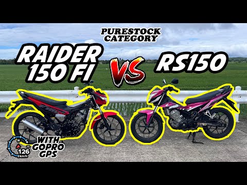 RAIDER 150 Fi vs HONDA RS150| PURESTOCK CATEGORY | FRIENDLY GAUGE