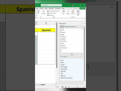 Translate English to Any Language in Excel! #shortsvideo #trendingshorts #excel #exceltips #short