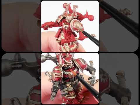 Learn how to paint Khorne berzerkers for warhammer 40k #shorts #warhammer