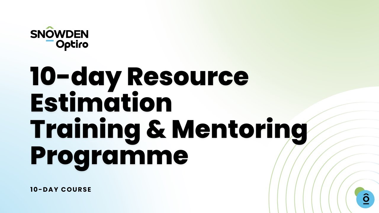 PD Training: 10-day Resource Estimation Training & Mentoring Programme