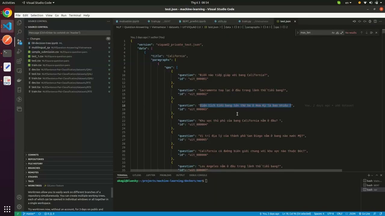 Question Answering Vietnamese Version